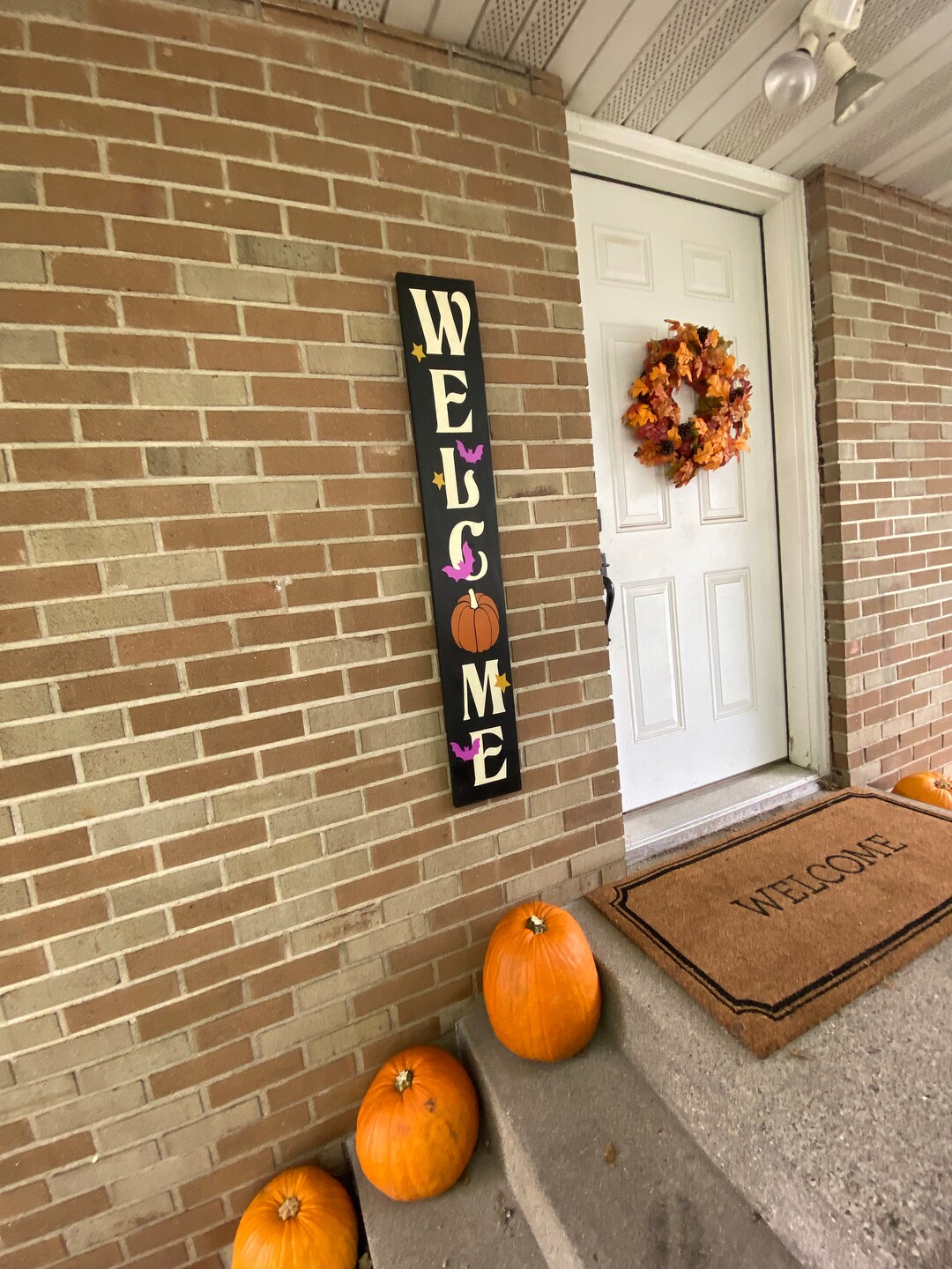 Welcome Halloween Porch Sign - Welcome Fall Porch Sign - Halloween ...