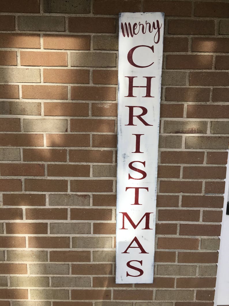 Christmas Porch Sign Merry Christmas Rustic Wood Sign - Etsy