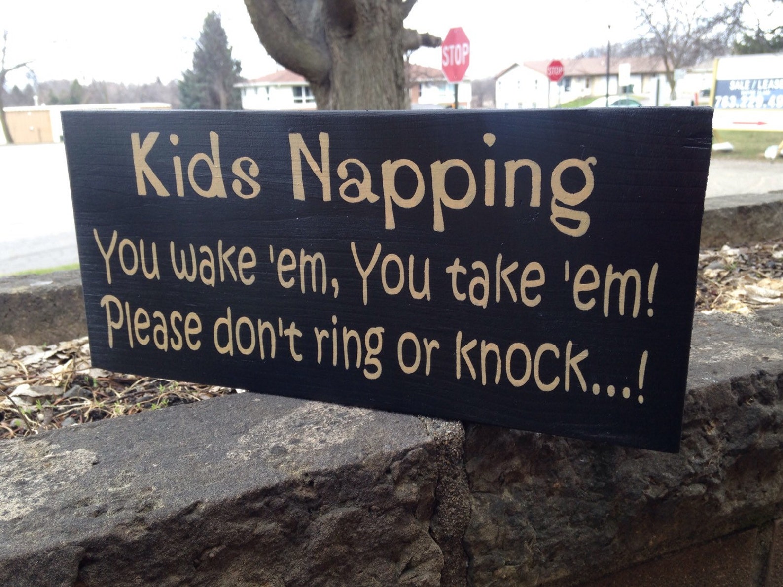 Front Door Sign/kids Napping/wood Sign/home Decor/patio - Etsy