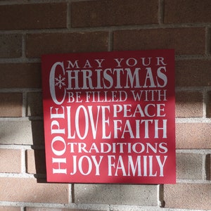 CHRISTMAS Wood Sign / Christmas Decor / Country Farmhouse Christmas ...