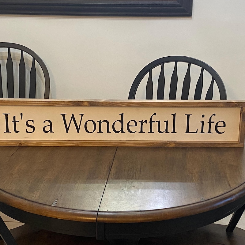 Wonderful Life Sign - Etsy