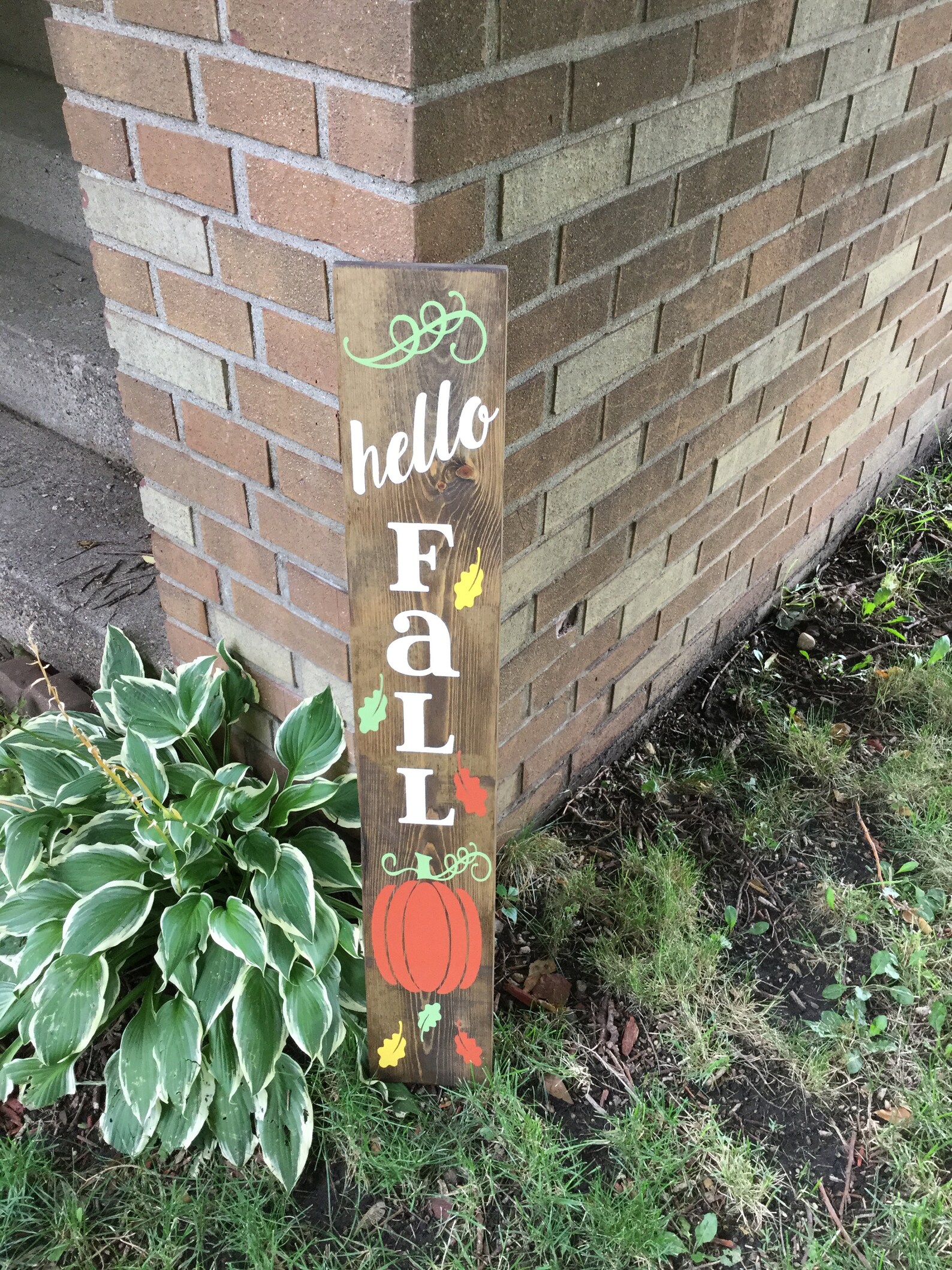 Hello Fall Porch Sign Fall Sign Fall Decor Porch Sign | Etsy