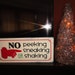 Christmas Sign/no Peeking,sneaking or Shaking/christmas Decor/home ...