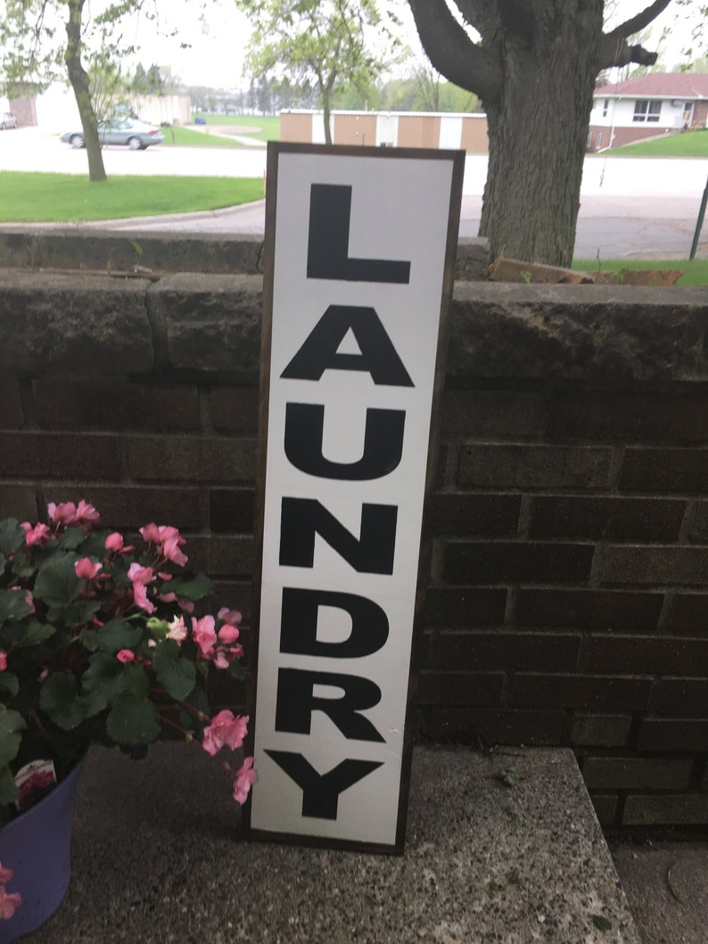 Laundry Sign LARGE Laundry Room Decor Laundry Sign Wood - Etsy