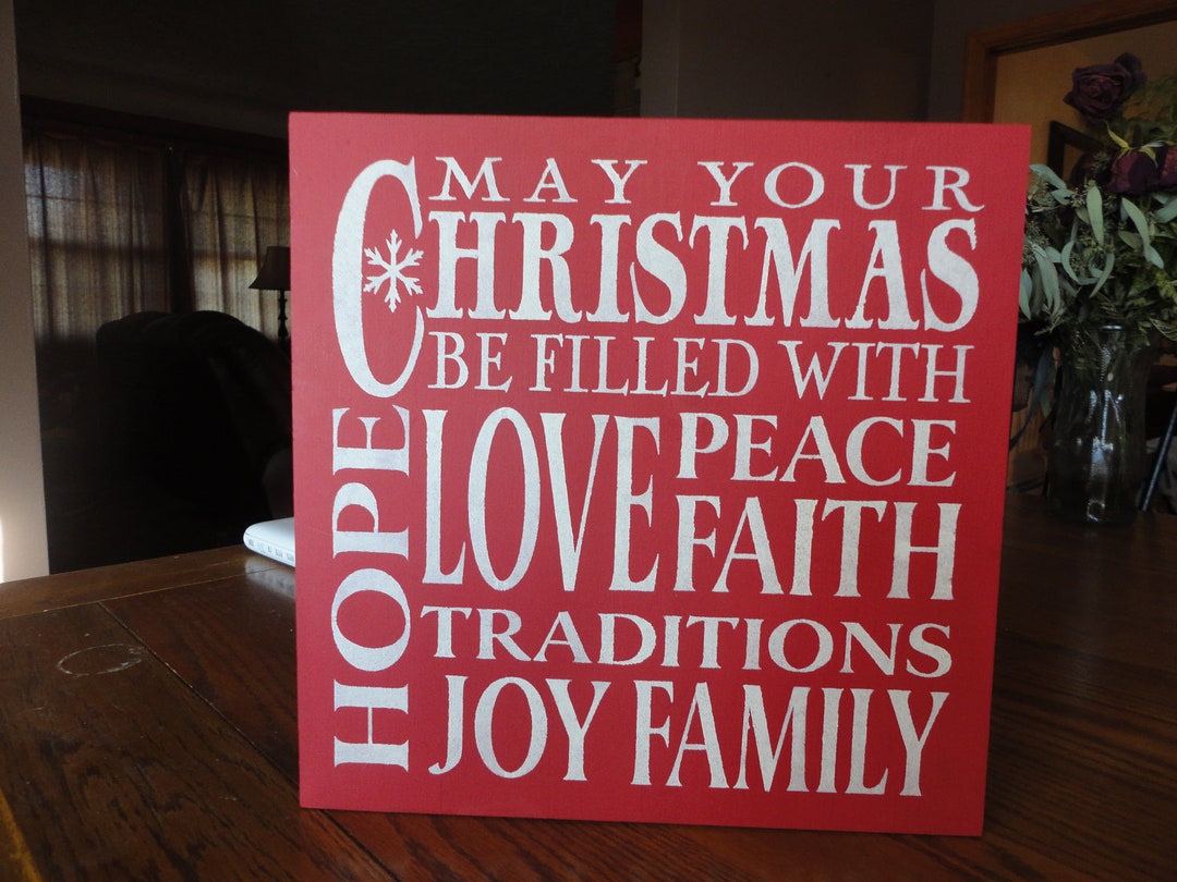 CHRISTMAS Wood Sign / Christmas Decor / Country Farmhouse Christmas ...