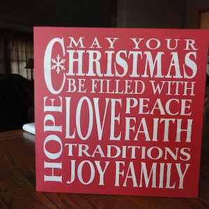 CHRISTMAS Wood Sign / Christmas Decor / Country Farmhouse Christmas ...