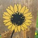 Sunflower Welcome Sign: Rustic Wood Vertical Porch Decor (48x7.5) - Etsy