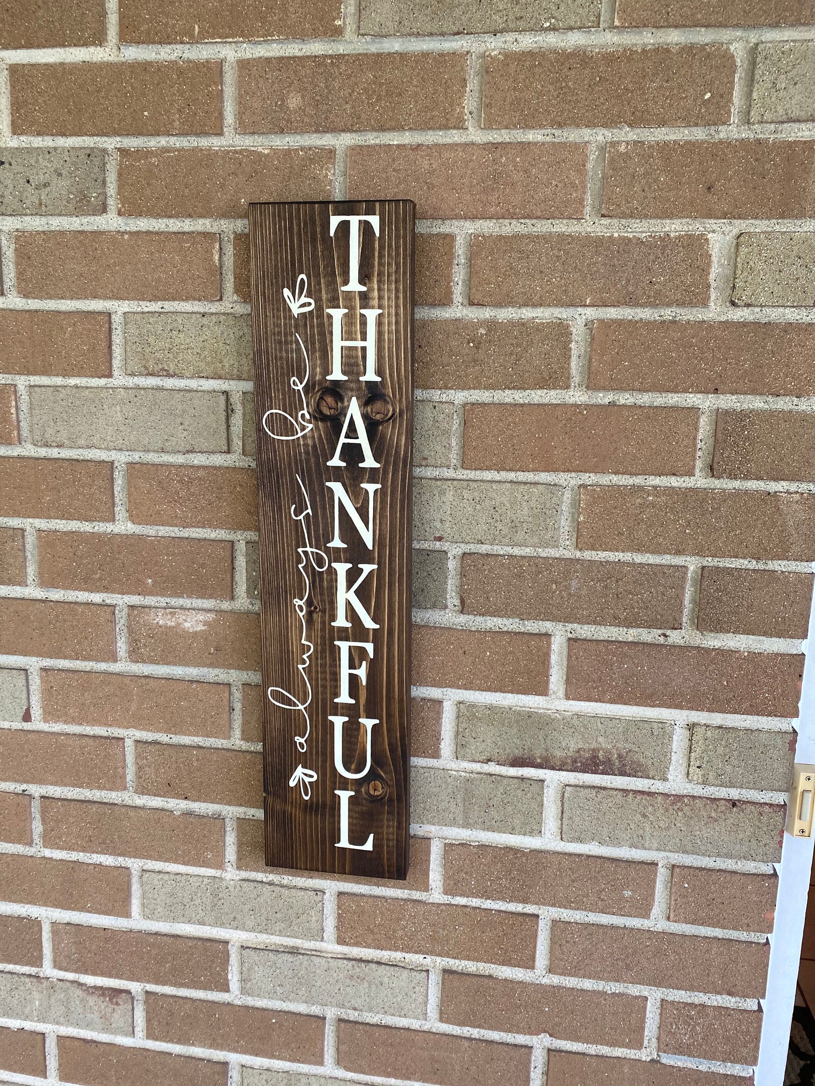 Wood Sign Always Be Thankful Fall Decor Porch Decor Wood | Etsy