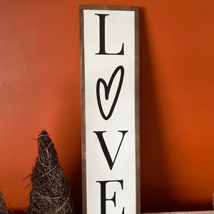 Love Sign Farmhouse Wall Decor Wood Framed Signs Sign for Home ...