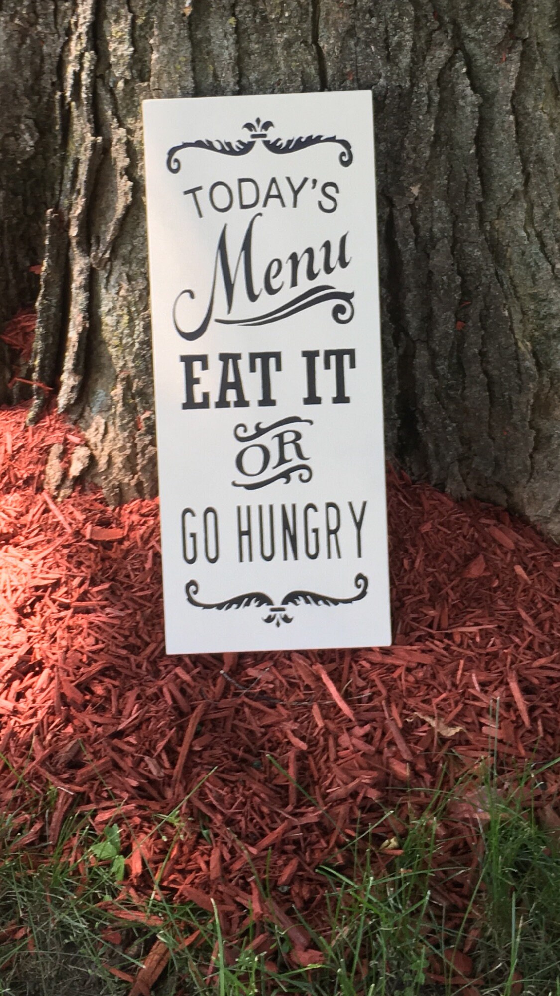 Today's Menu Eat It or Go Hungry / Kitchen Sign / Wood - Etsy