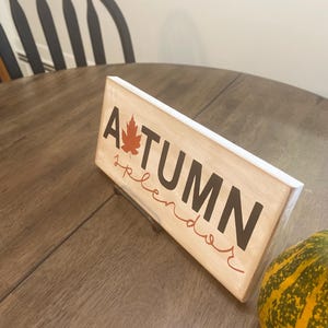Autumn Splendor, Wood Painted Sign, Welcome Sign, Front Door Sign, Fall ...