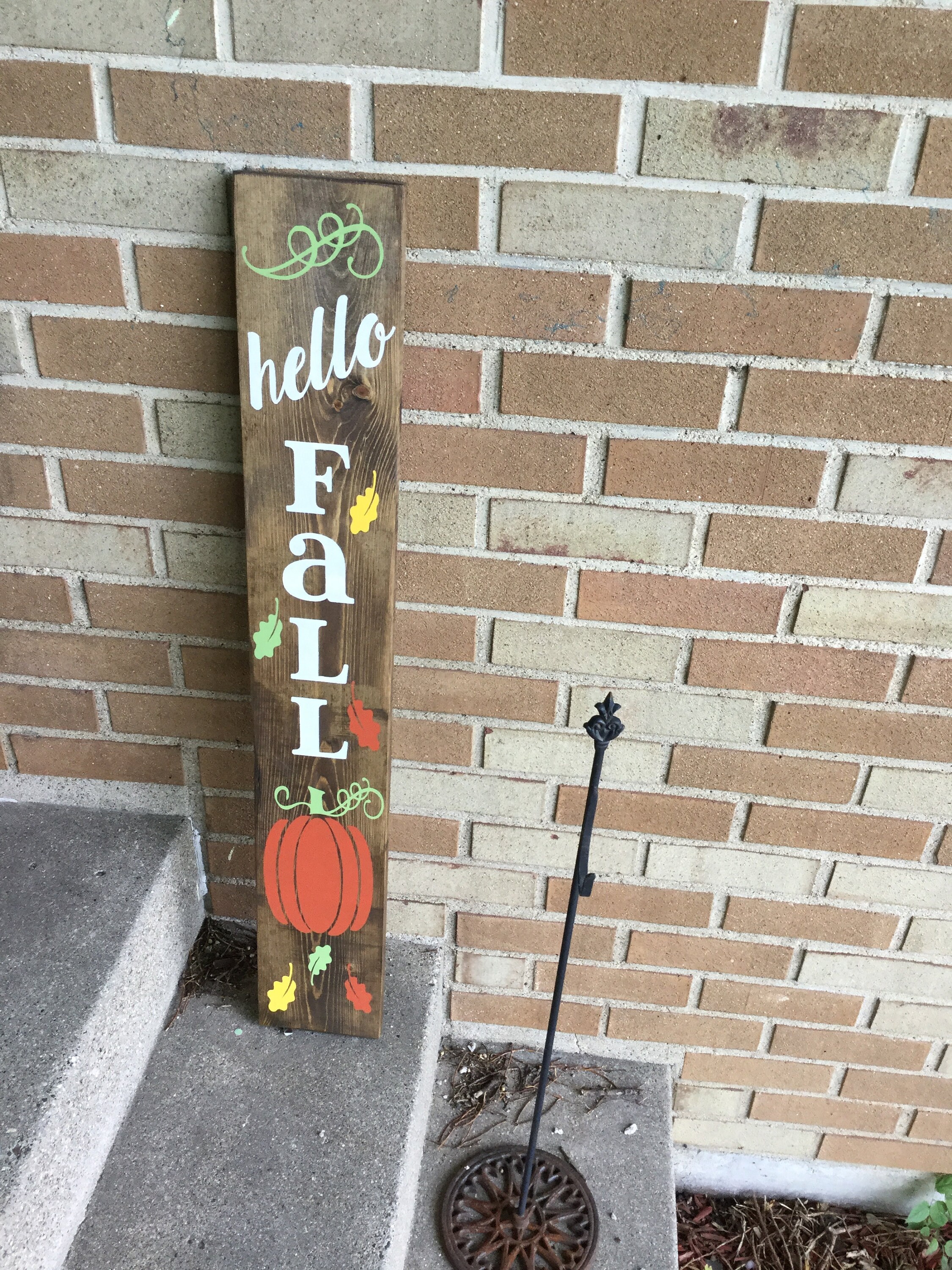 Hello Fall Porch Sign Fall Sign Fall Decor Porch Sign - Etsy