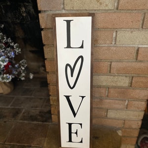 Love Sign Farmhouse Wall Decor Wood Framed Signs Sign for Home ...