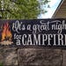 Rustic Campfire Wood Sign: Backyard Bonfire Decor (7.5" X 18") - Etsy