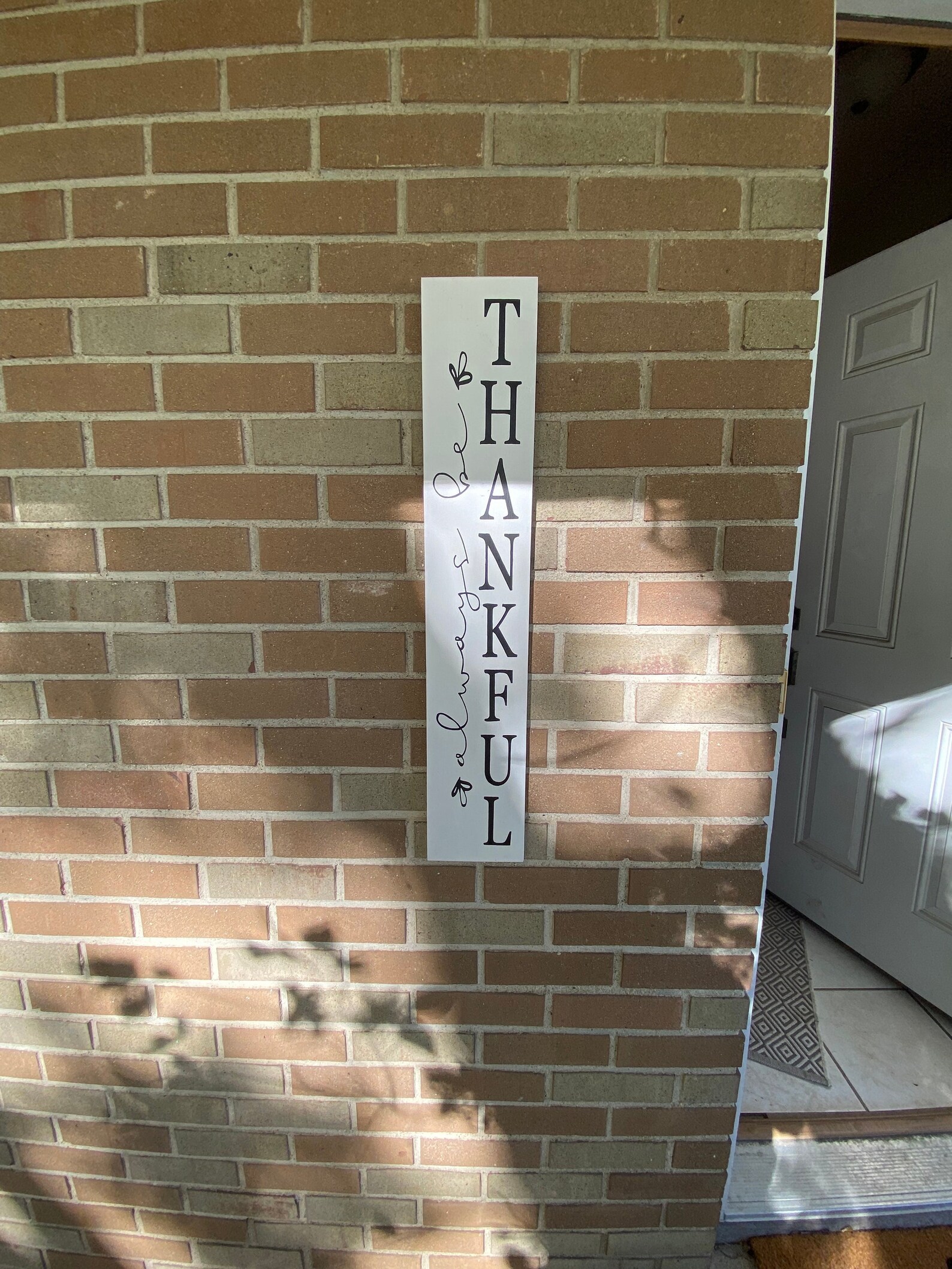 Always Be Thankful Vertical Wood Sign Porch Fall - Etsy
