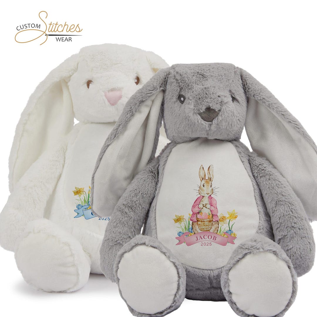 Personalised Easter Bunny, My First Easter Bunny Rabbit, Custom Baby ...