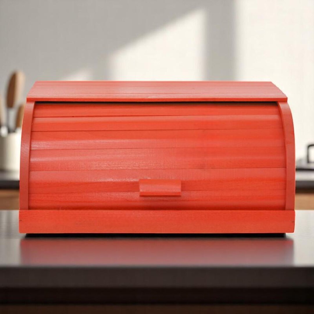 Rustic Bread Box for Kitchen Counter – Large Organizer for Bread ...