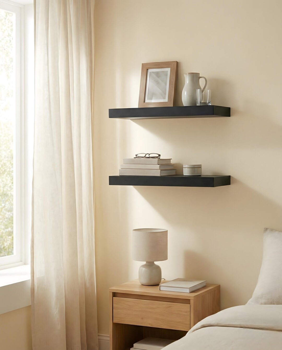 Floating Shelf – Sleek Modern Wall Feature - Etsy