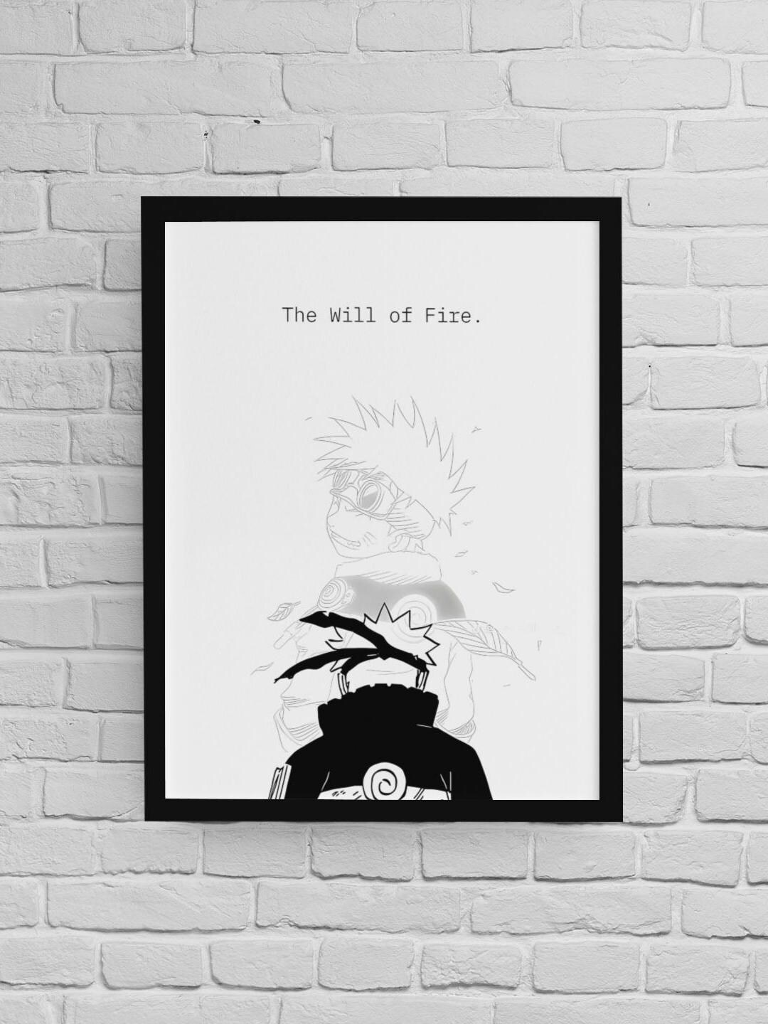 Naruto Uzumaki | Naruto Shippuden | the Will of Fire | Anime Wall Art ...