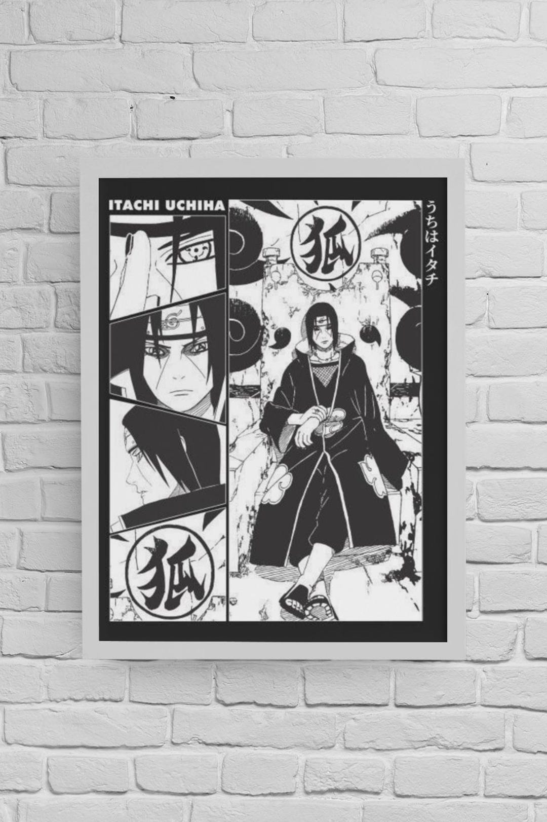 Itachi Uchiha | Naruto Anime Poster | Akatsuki | Sharingan | Manga Wall ...