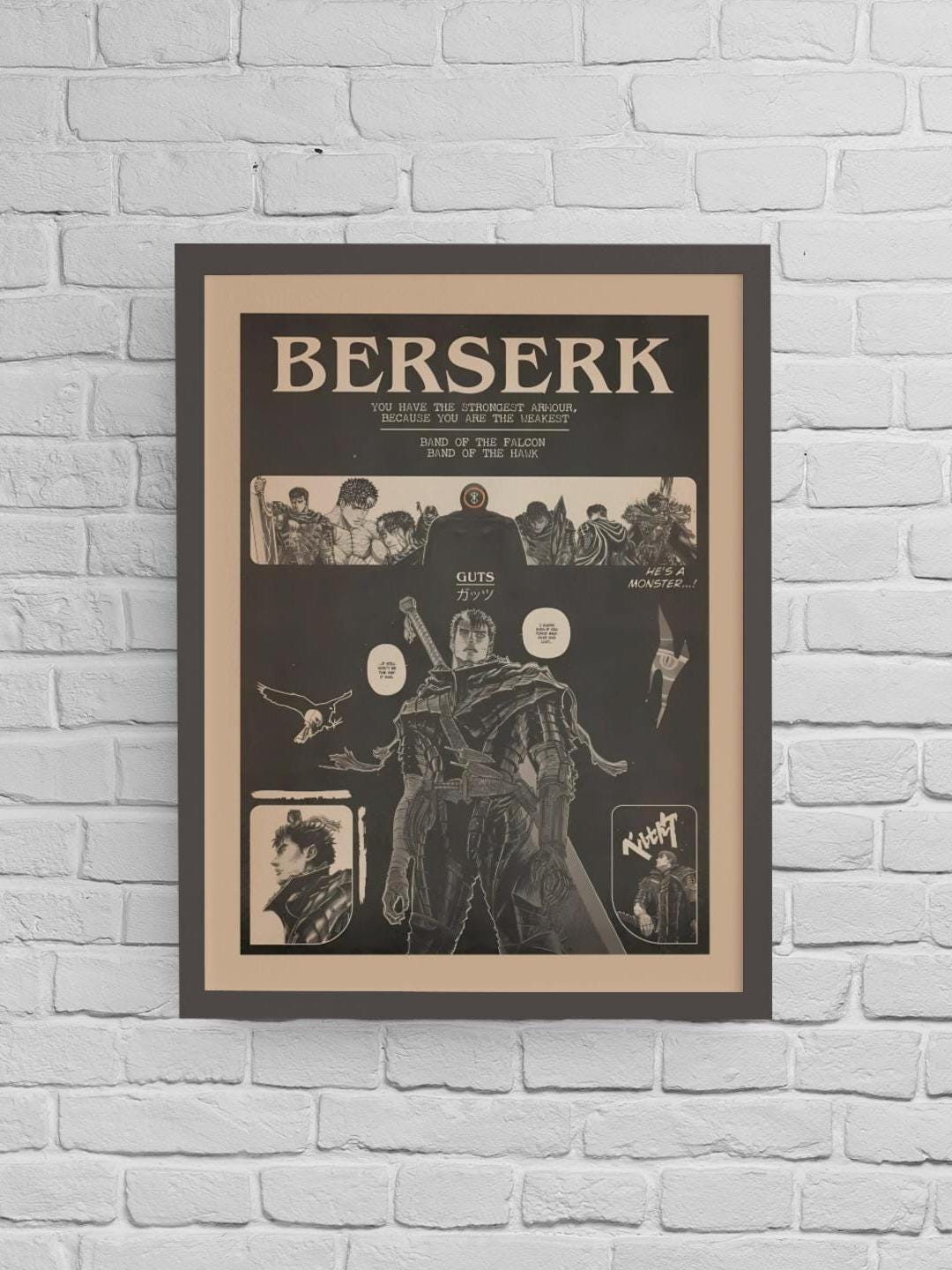 Miyamoto Musashi Poster | Vagabond Manga Art | Samurai Wall Decor ...