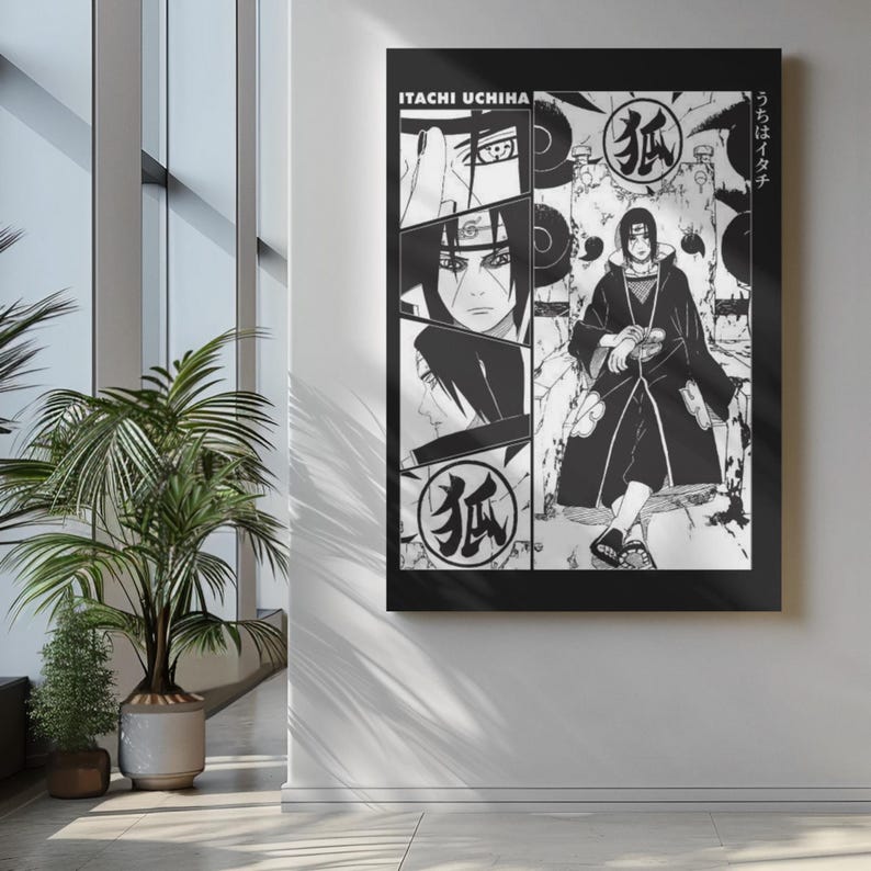 Itachi Uchiha | Naruto Anime Poster | Akatsuki | Sharingan | Manga Wall ...