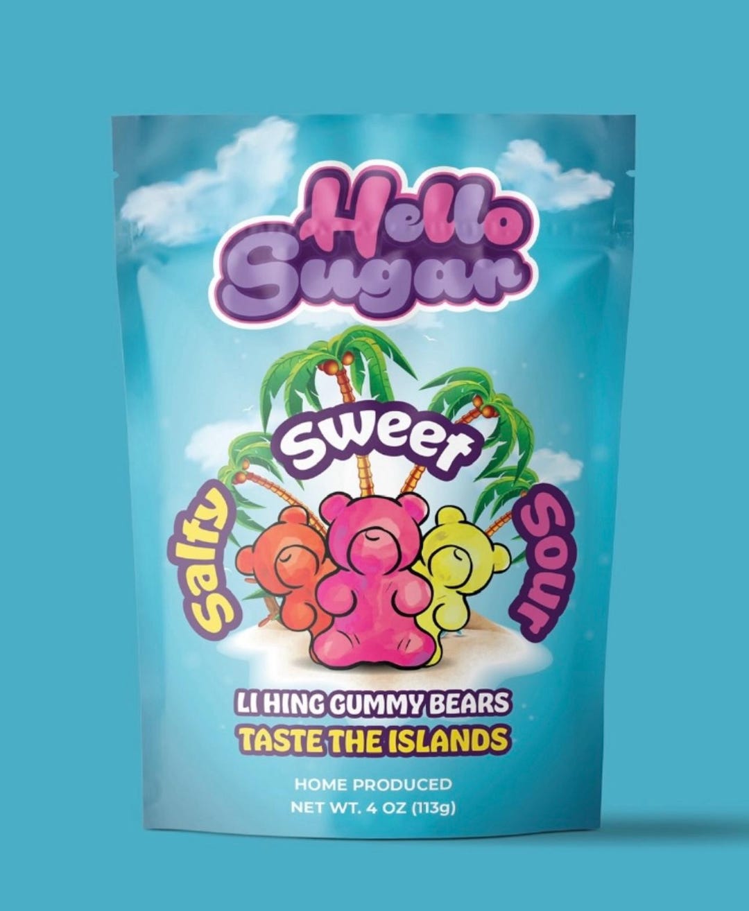Hawaiian Li Hing Gummy Bears – Sweet, Salty, & Sour Candy – Tropical ...