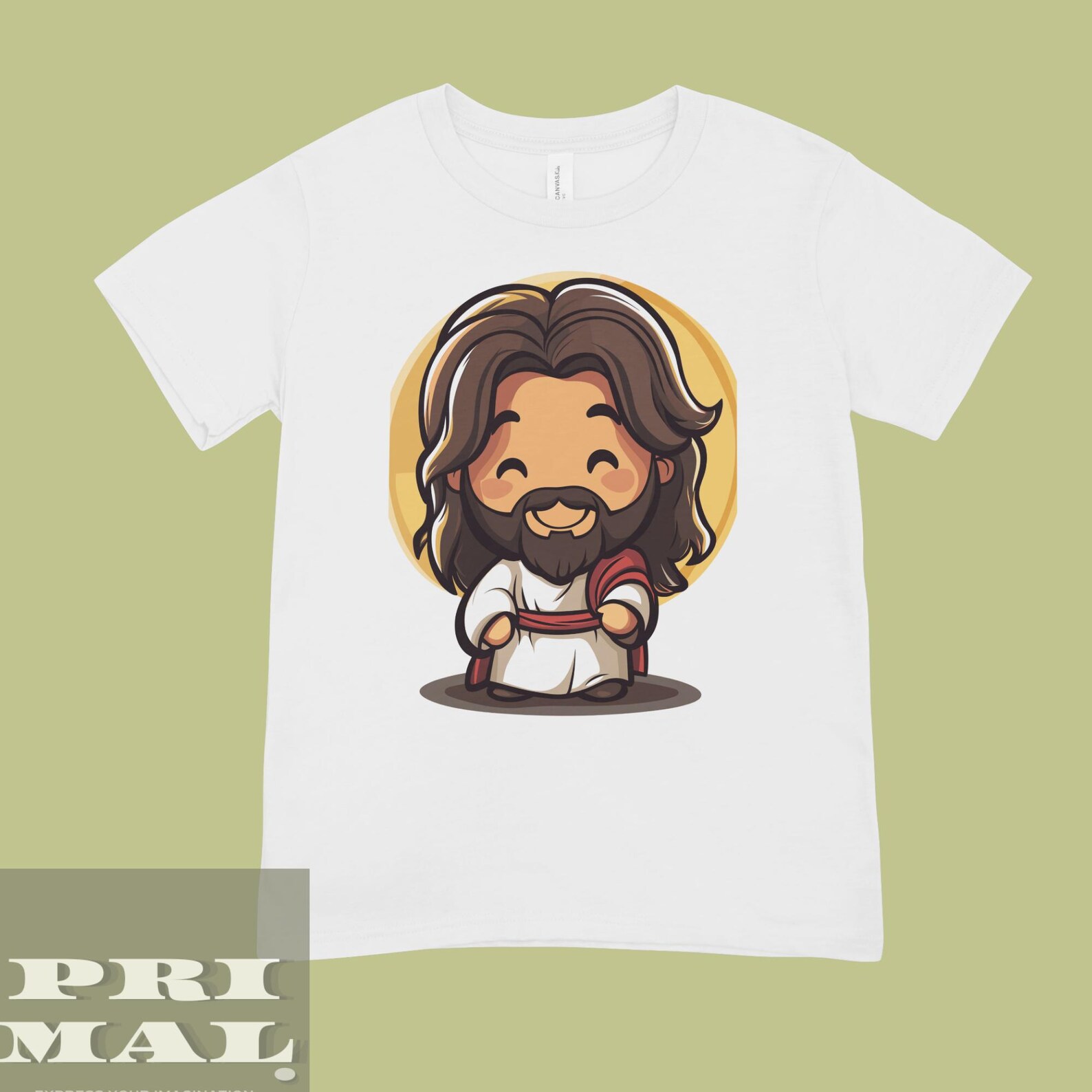 Jesus and Virgin Mary Clipart PNG | Chibi Cartoon Stickers for ...