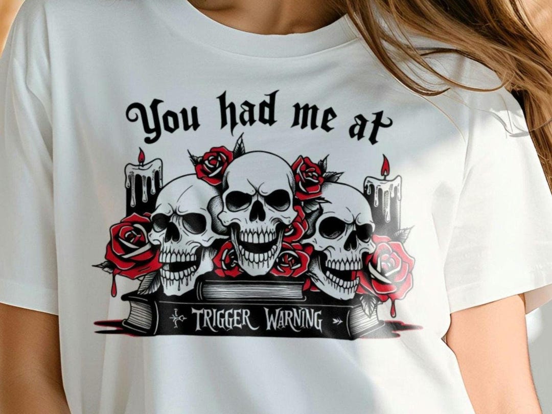Romantasy PNG, Trigger Warning PNG, Trigger Warning Tshirt Design ...