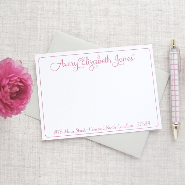 Flat Note Cards - Etsy