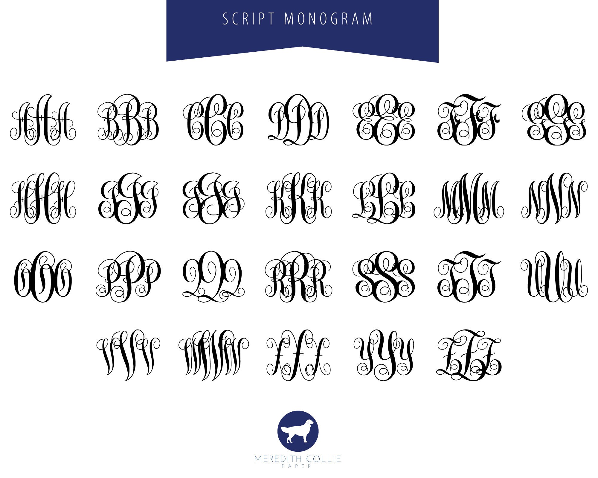 Script Monogram Personalized Notepad Custom Colors Small or | Etsy