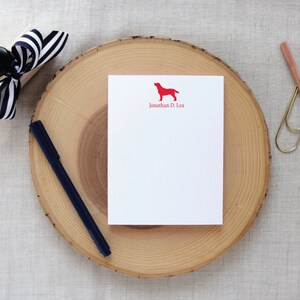 Labrador Retriever Personalized Notepad, Custom Colors, Pet Lover Gift ...