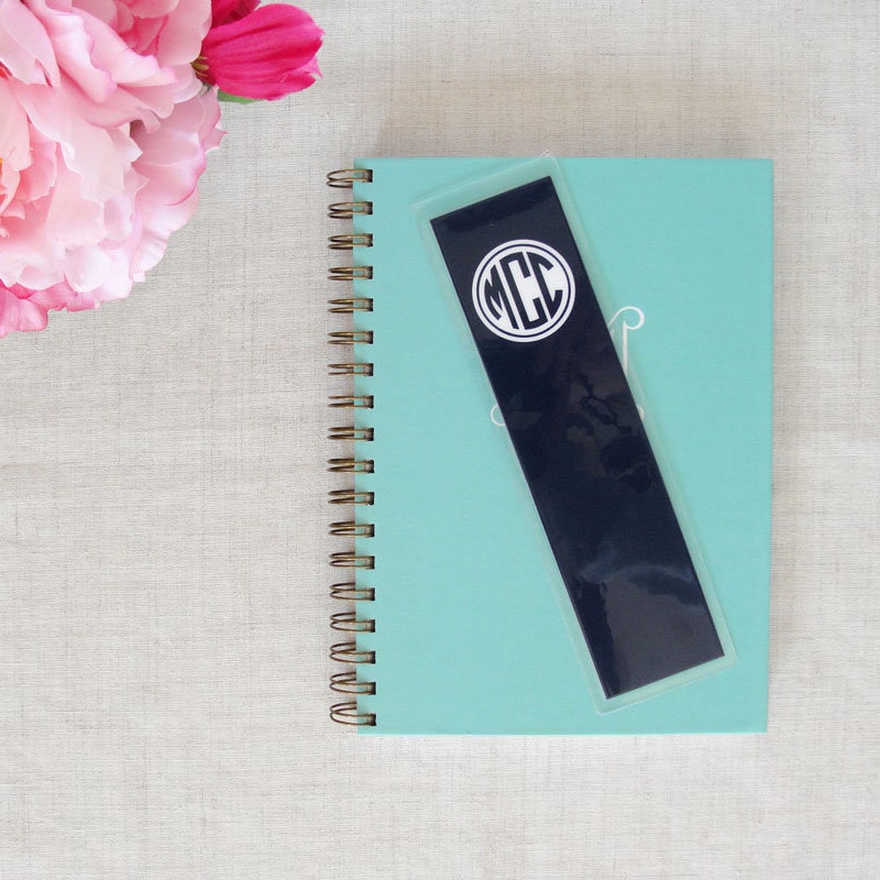 Monogrammed Bookmark - Etsy