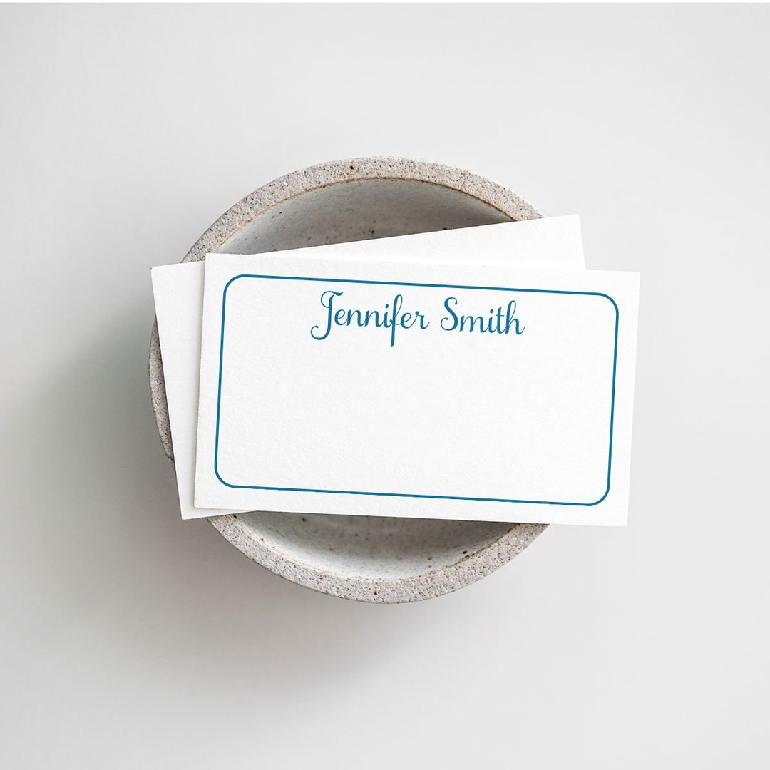 Ladies Personalized Enclosure Cards, Set of 25 Feminine Gift Enclosure ...