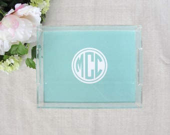 Acrylic Monogram Tray | Etsy