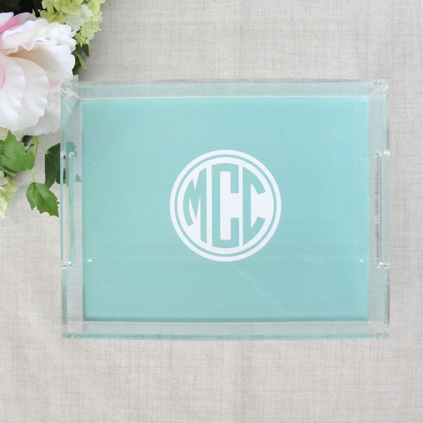 Acrylic Monogram Tray - Etsy