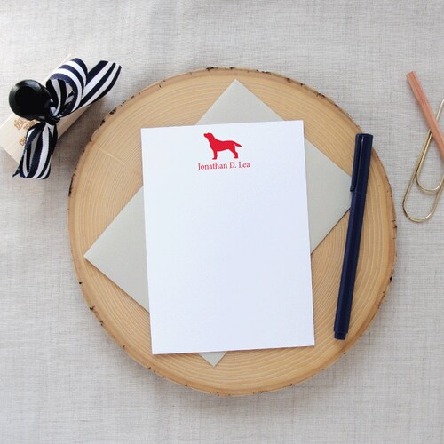 Lab Stationary Labrador Retriever Stationery Set of 20 Flat - Etsy