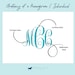 Script Monogram Personalized Notepad Custom Colors Small - Etsy