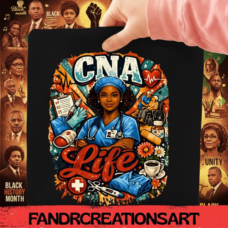 CNA Life PNG: Black Woman Certified Nursing Assistant Png Healthcare ...