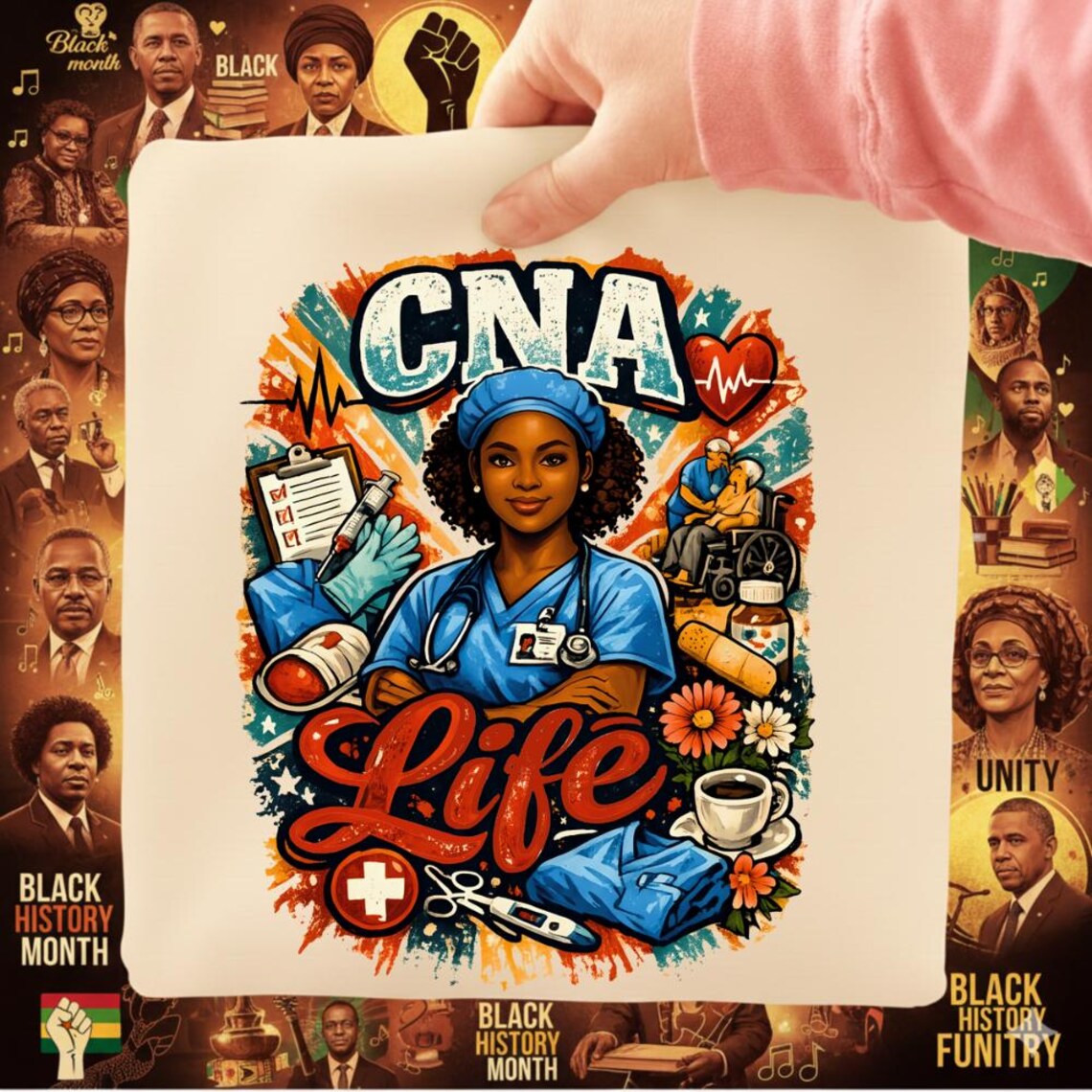 CNA Life PNG: Black Woman Certified Nursing Assistant Png Healthcare ...