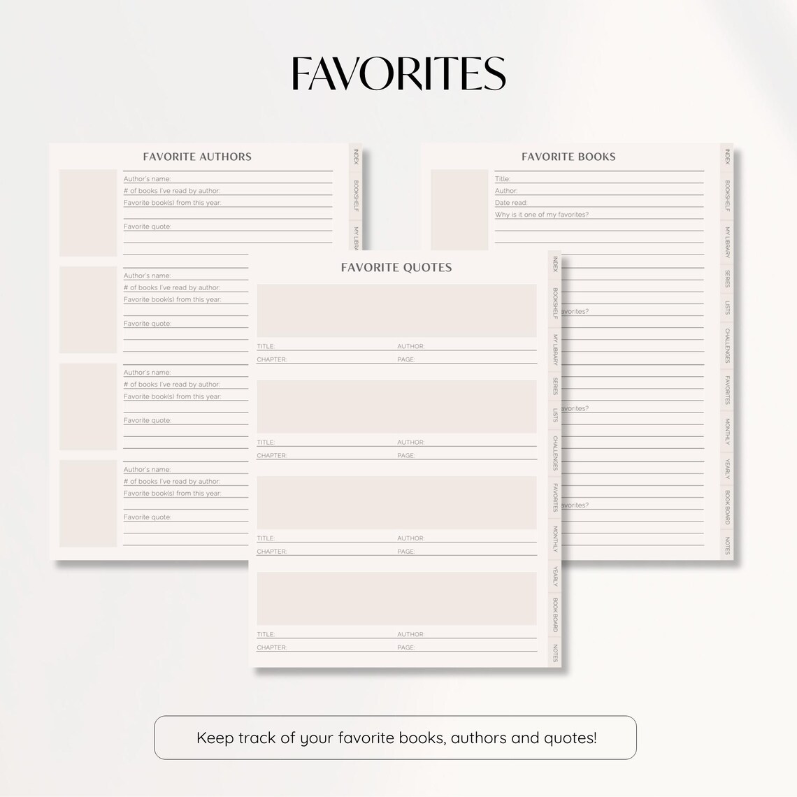 Digital Reading Journal 2025, Digital Reading Planner iPad & Android ...