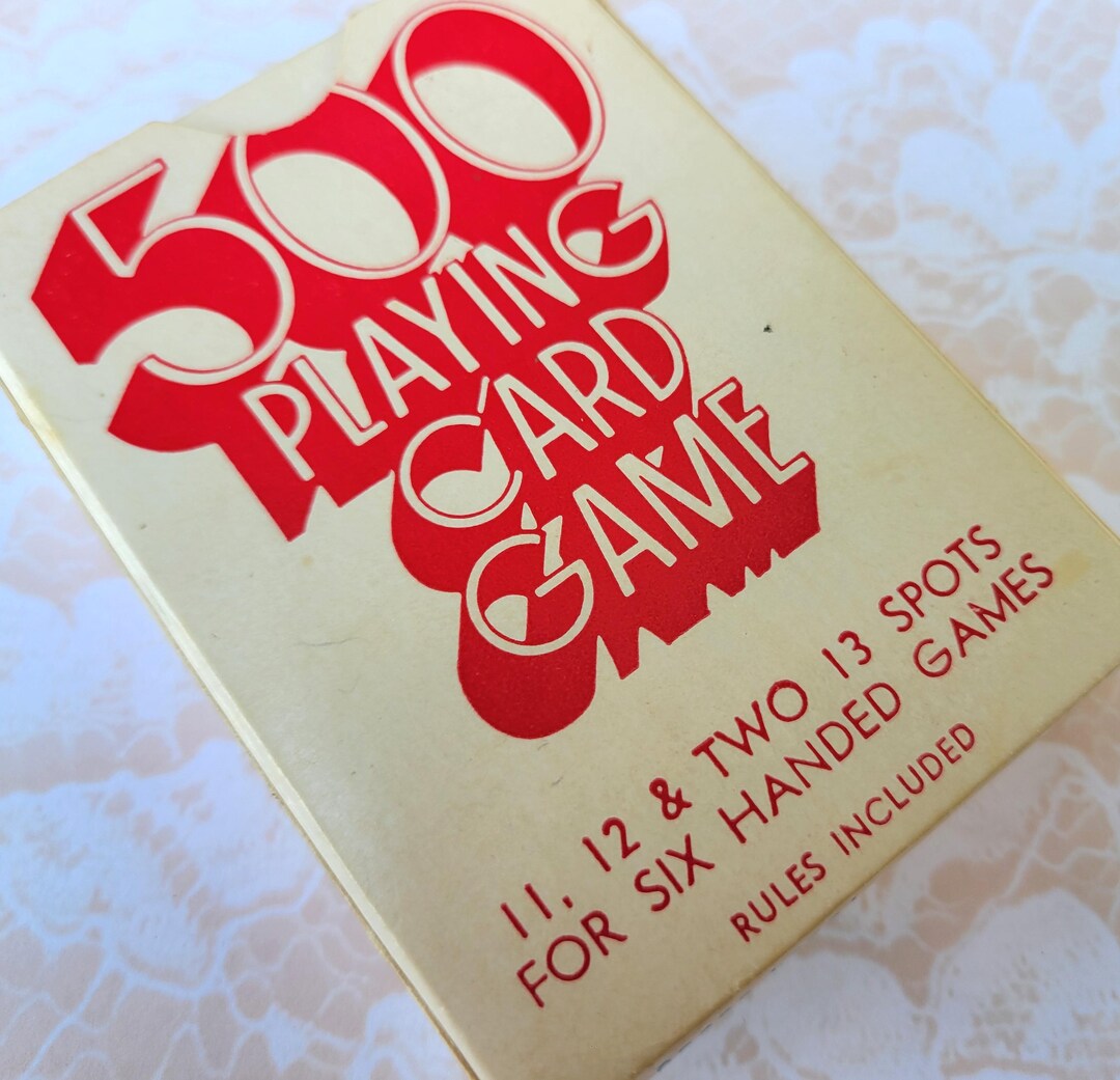 Vintage 500 Playing Card Game Full Deck Good Shape - Etsy