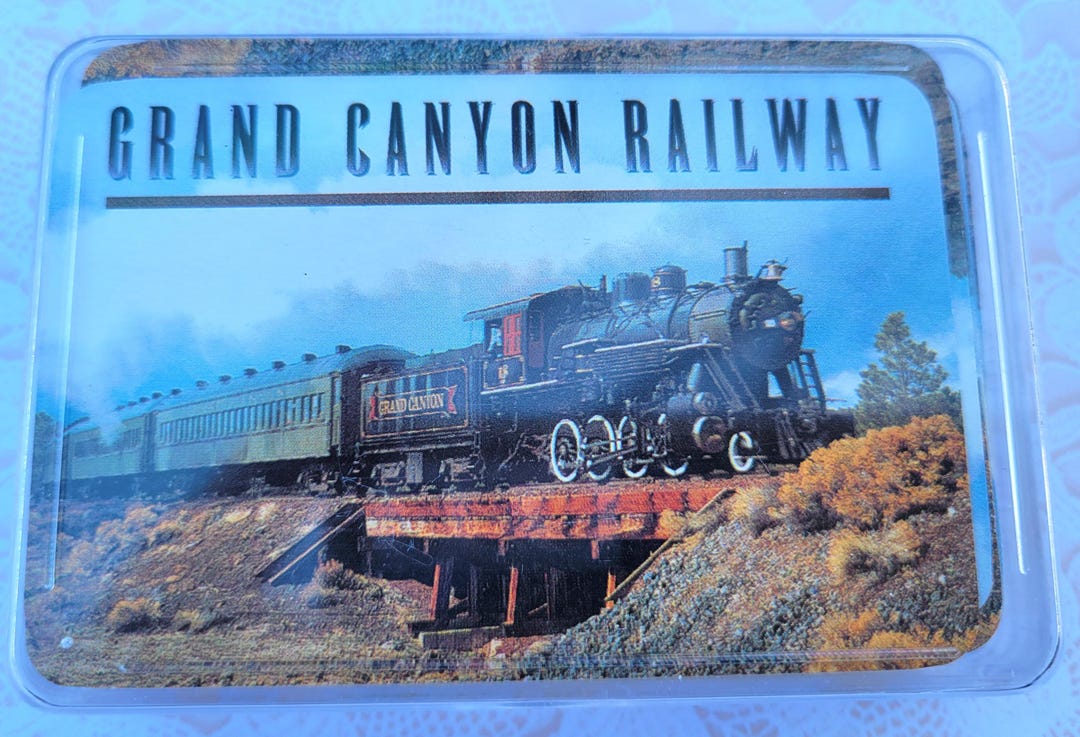 Grand Canyon Railway Playing Cards Deck of Cards in Hard Plastic Case ...