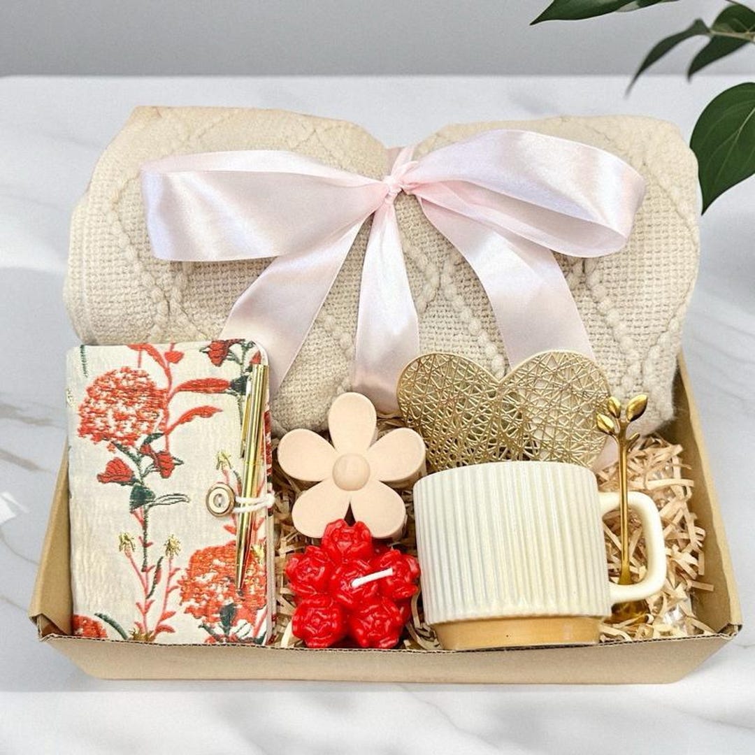 Gift Box, Blanket Gift Box, Hug in a Box, Mom Gift Set, Miss You Box ...