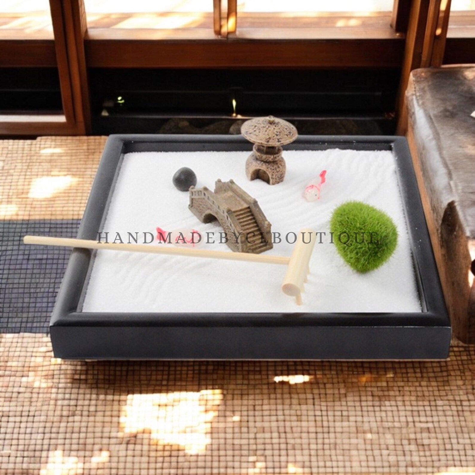 Japanese Miniature Zen Garden Kit DIY Desktop Sand Garden Relaxation ...