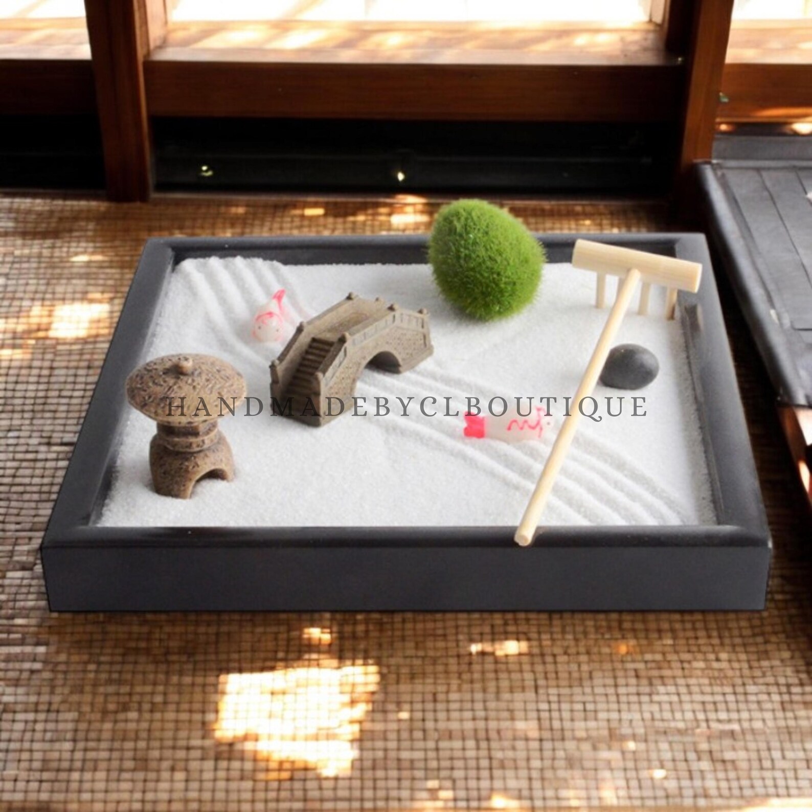 Japanese Miniature Zen Garden Kit DIY Desktop Sand Garden Relaxation ...
