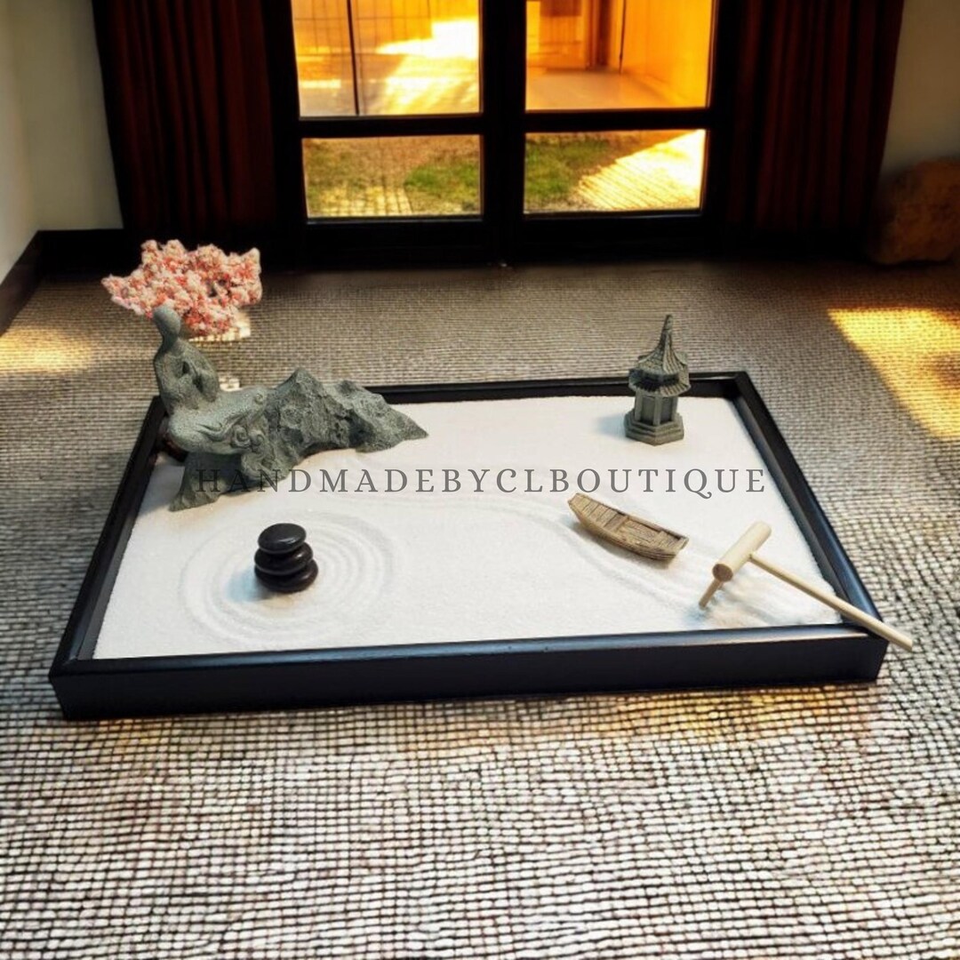 Miniature Zen Garden Kit DIY Desktop Sand Garden Mindfulness Relaxation ...