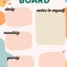Manifestation Board Kit | Editable Canva Vision Board Template | Goal ...
