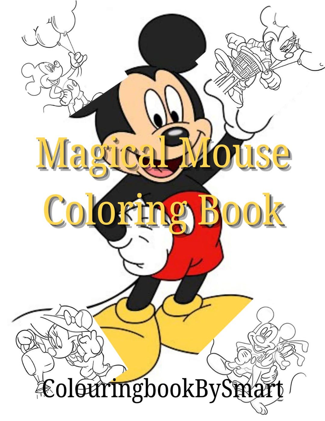 Disney-inspired Coloring Book | Cartoon Mouse Coloring Pages | Cute ...