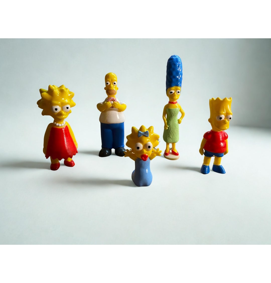 Simpsons Painting Kit – 3D Printed DIY Figures of Homer, Marge, Bart ...